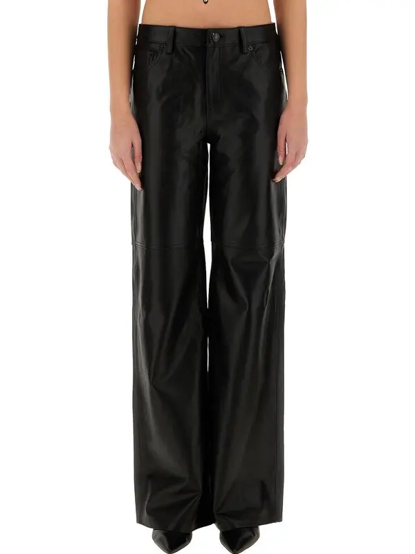 Michael Kors Leather Pants - Black