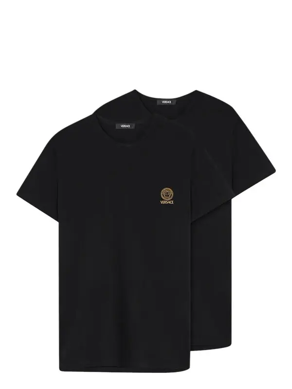 Versace Pack Of Two T-shirts - Black
