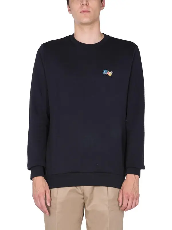 Paul Smith Splatter Print Sweatshirt - Blue