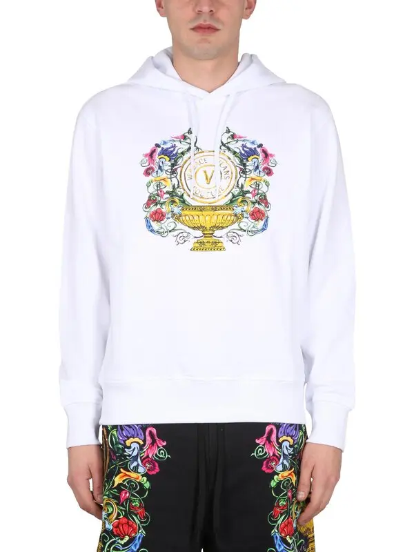 Versace Sweatshirt With Logo - White