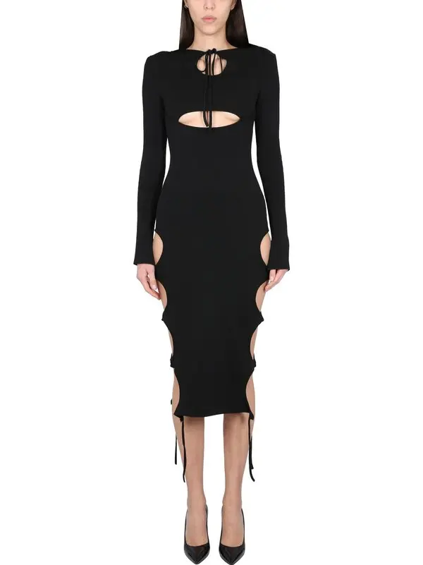 ANDREĀDAMO Dress With Cut-out Details - Black