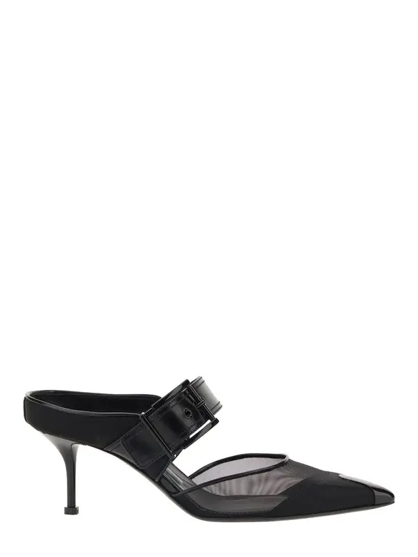 Alexander McQueen Punk Buckle Sandal - Black
