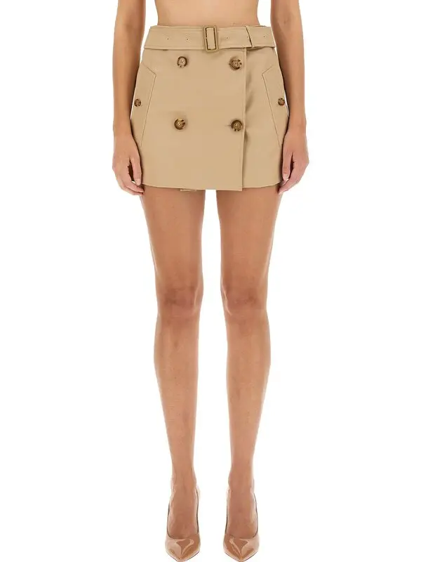Burberry Mini Trench Skirt - Beige