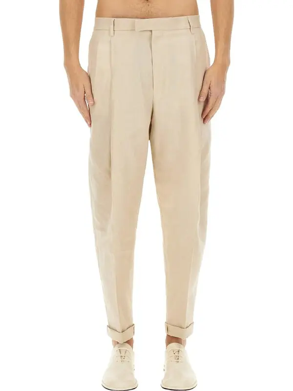Dolce & Gabbana Canvas Trousers - Beige