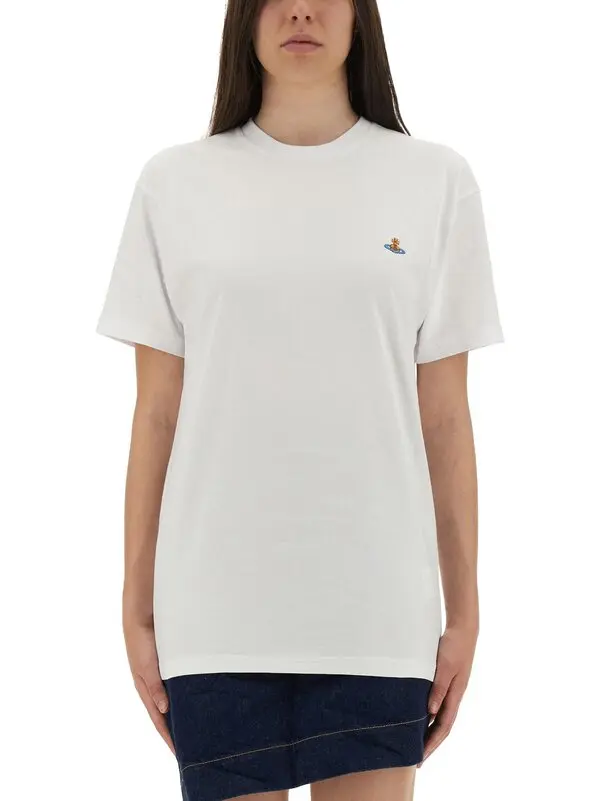VIVIENNE WESTWOOD Orb Logo T-shirt - White