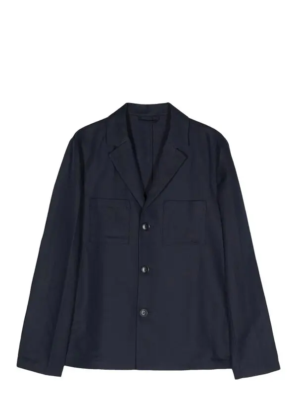 Emporio Armani Notched Lapel Blazer - Blue
