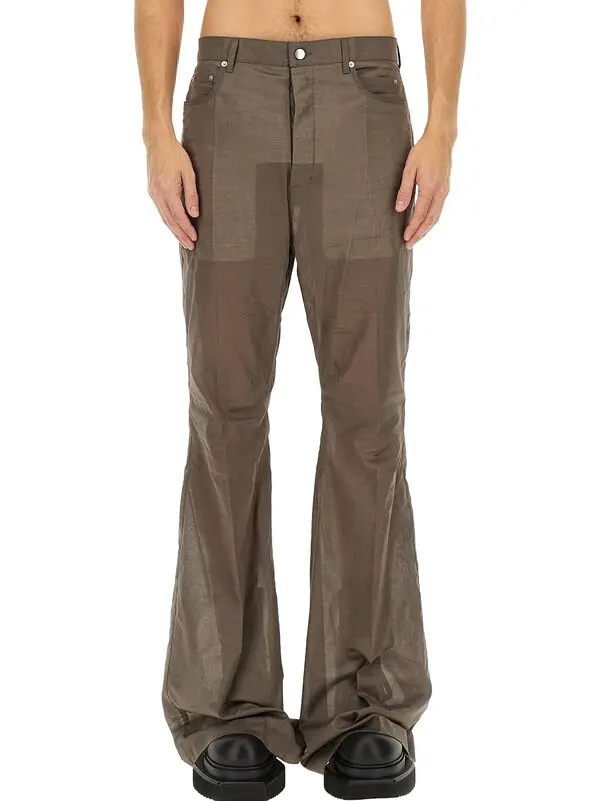 Rick Owens Bootcut Pants - Grey