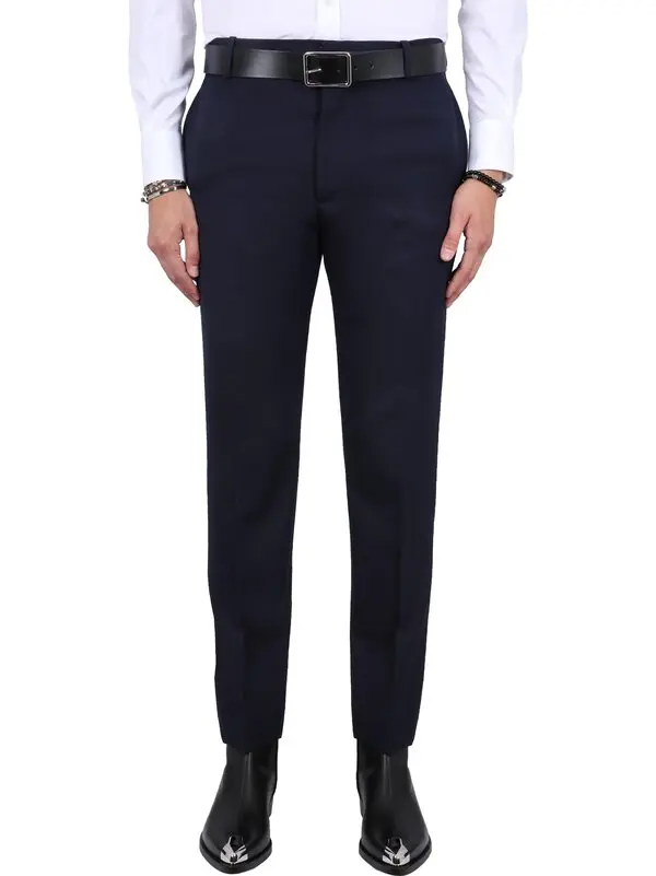 Alexander McQueen Tailored Cigarette Pants - Blue