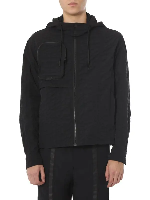 Diesel Jacket With Removable Hood - Black