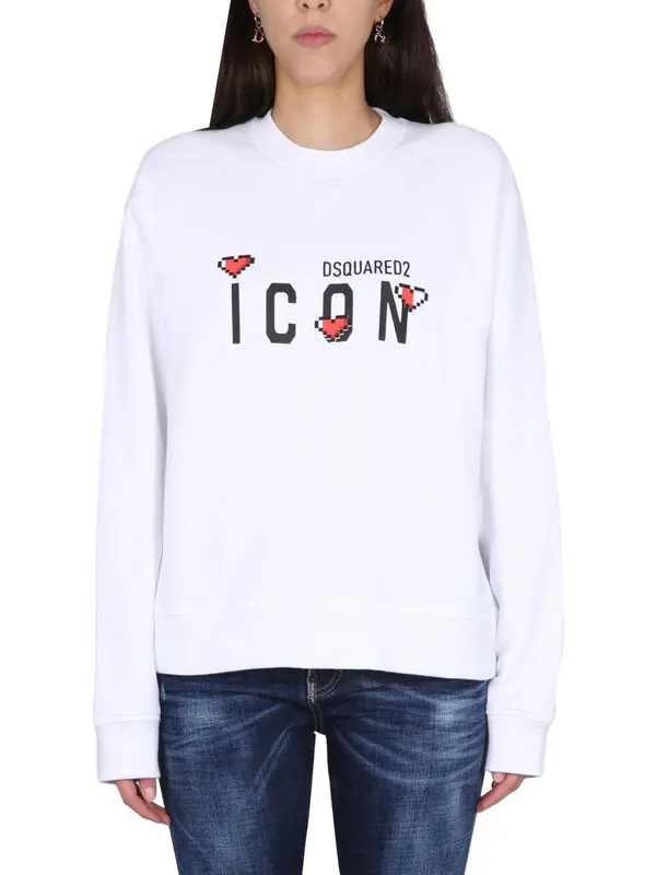 Dsquared2 Icon Game Lover Sweatshirt - White