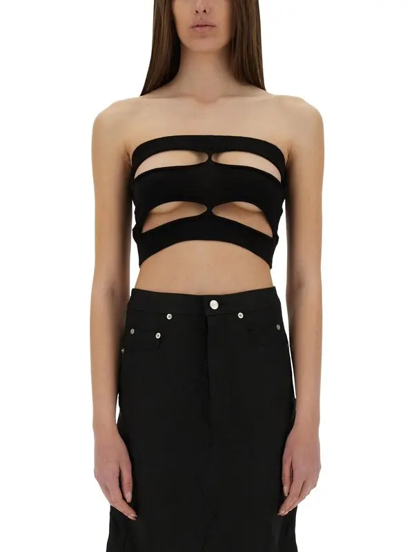 Rick Owens Tanja Bandeau Top - Black