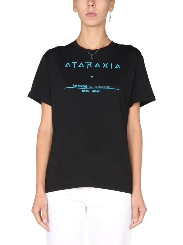 Raf Simons Ataraxia Printed T-shirt - Black