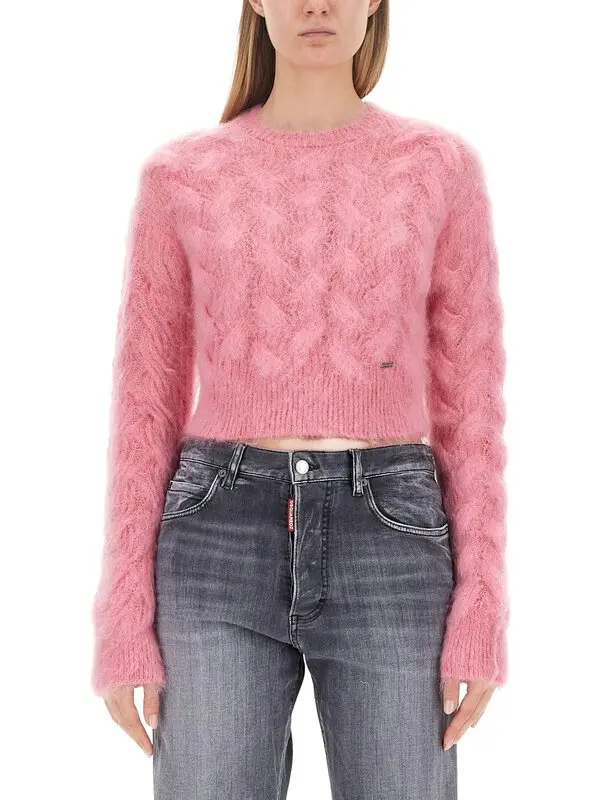 Dsquared2 Cropped Shirt - Pink
