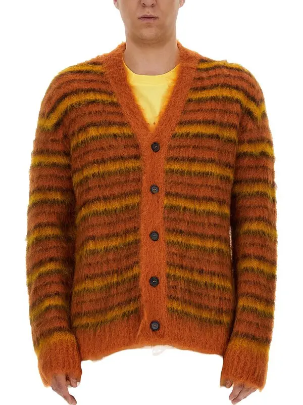 Marni V-neck Button Cardigan - Multicolour