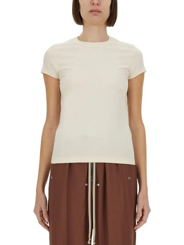 Rick Owens Cropped T-shirt - Ivory
