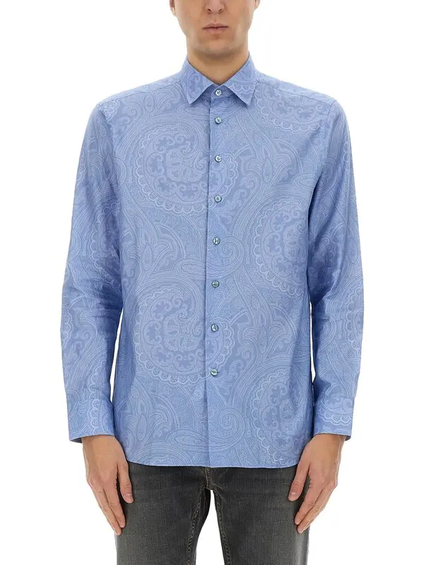 Etro Cotton Shirt - Azure