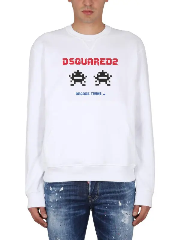Dsquared2 Sweatshirt With Logo Print - White