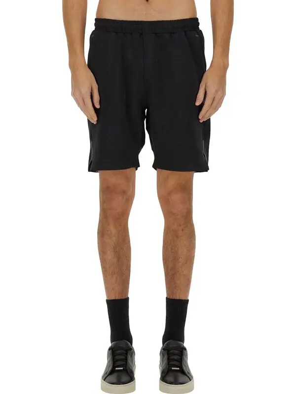 Hugo Boss Technical Fabric Bermuda Shorts - Black