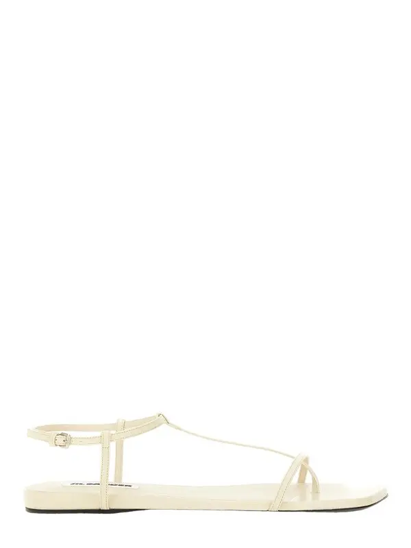 JIL SANDER Leather Sandal - Ivory