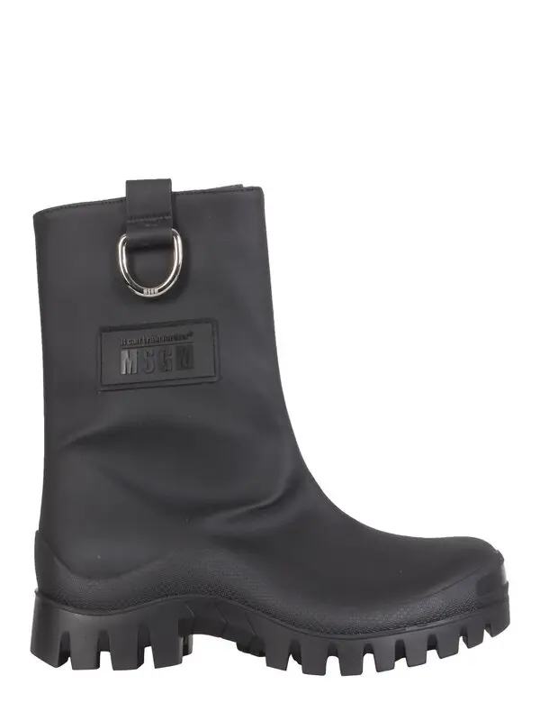 MSGM Ankle Rain Boots - Black
