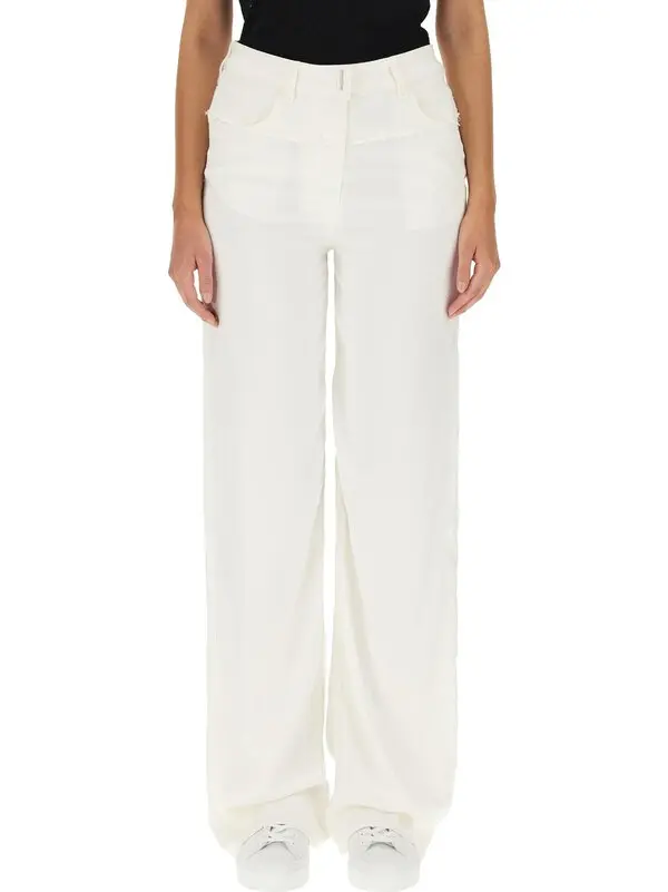 Givenchy Oversized Denim Jeans - White