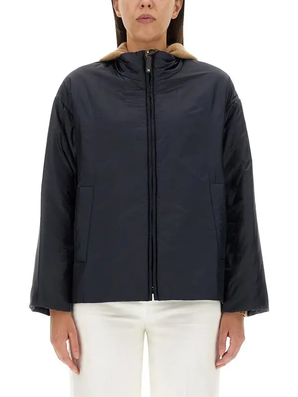 Max Mara High Neck Jacket - Blue