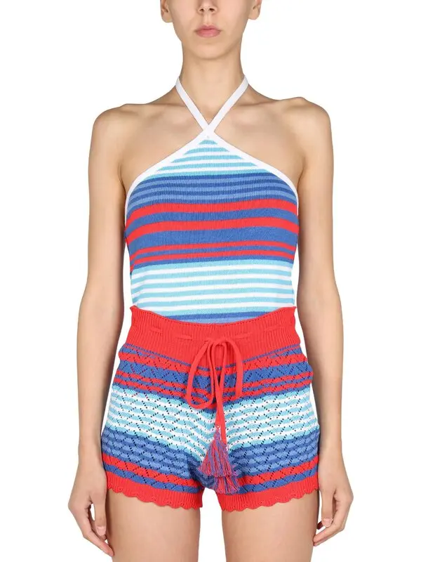 GALLO Striped Pattern Top - Multicolour