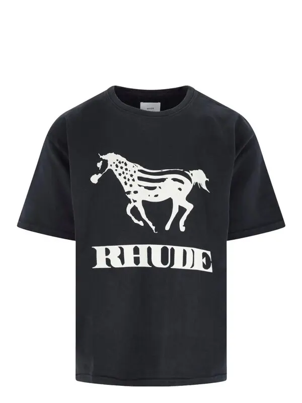 Rhude Dinero' T-shirt - Black