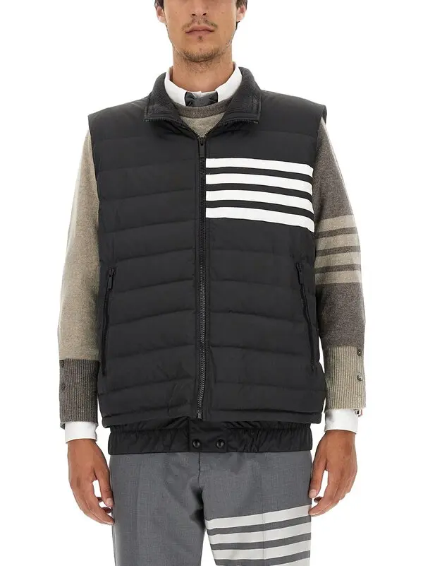 Thom Browne 4-bar Vest - Brown