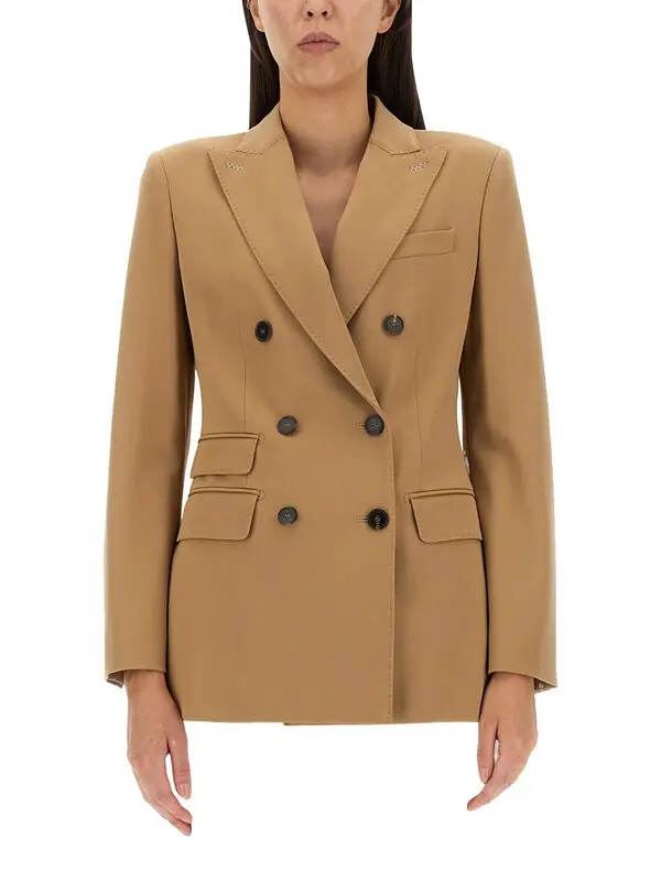 Max Mara Double-breasted Blazer - Beige