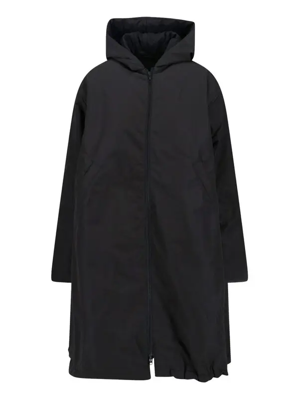 CÀPE Middle Camelia Coat - Black