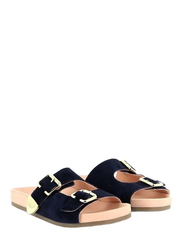 Chloé Leather Sandals - Blue