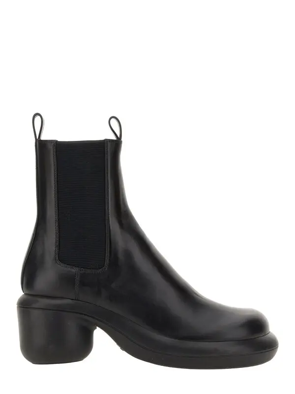 JIL SANDER Leather Chelsea Boots - Black