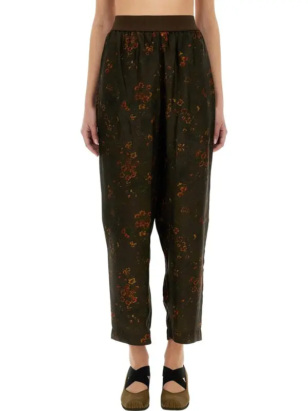 UMA WANG Palmer Wide Leg Pants - Green
