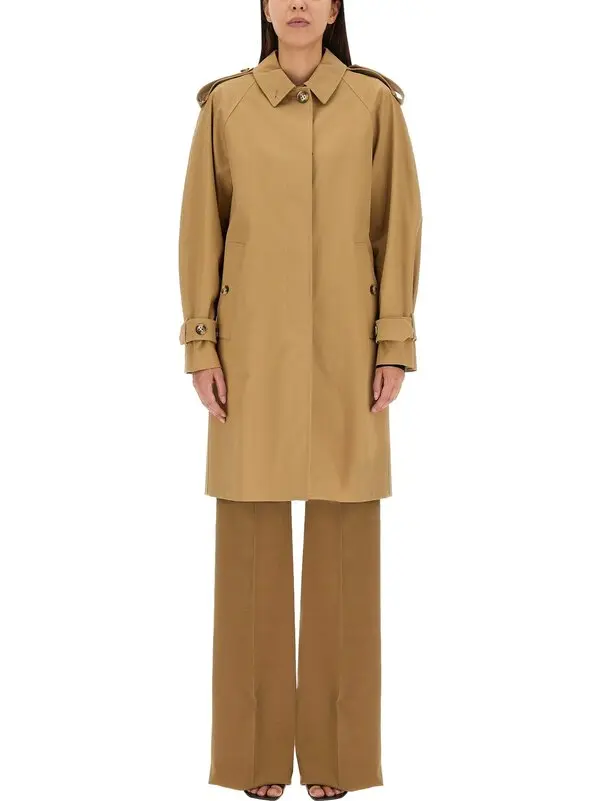 Sportmax Regular Fit Trench Coat - Beige