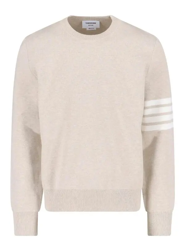Thom Browne 4-bar Sweater - Beige