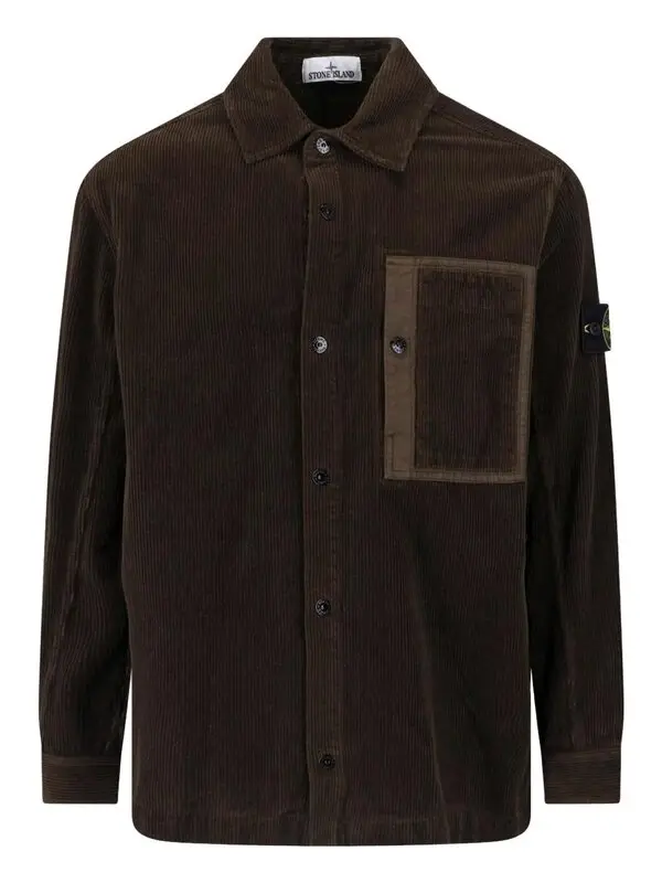 MYTHINKS Corduroy Shirt - Brown
