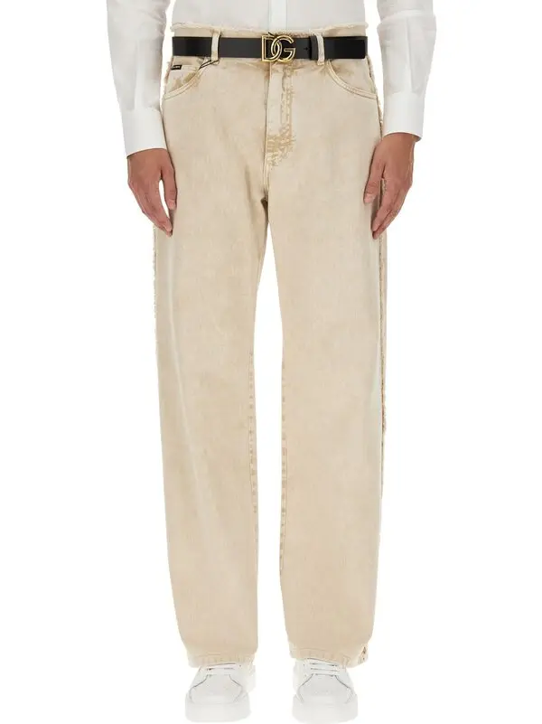 Dolce & Gabbana Denim Pants - White