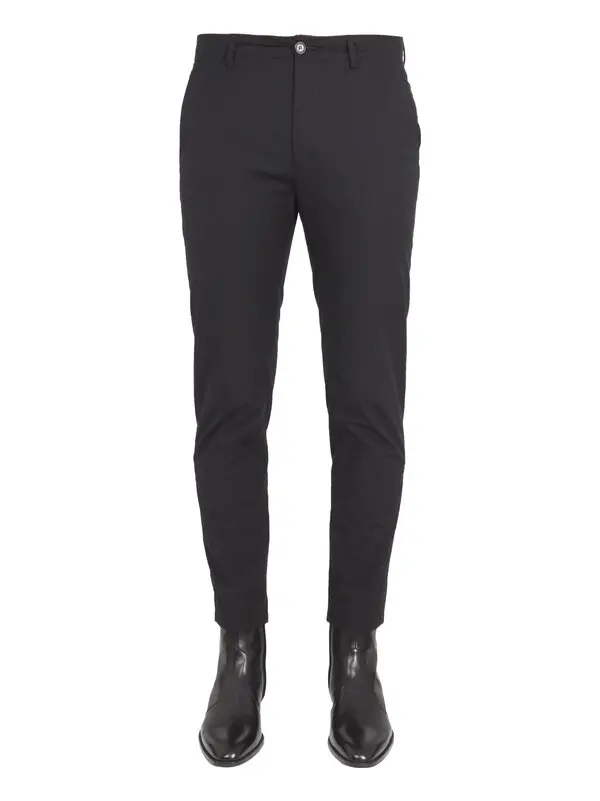 DEPARTMENT 5 Pants With Logo Patch - Black
