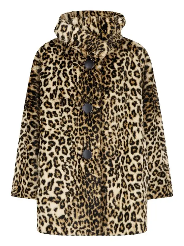 Givenchy Mm6 Maison Margiela Faux Fur Coat - Multi