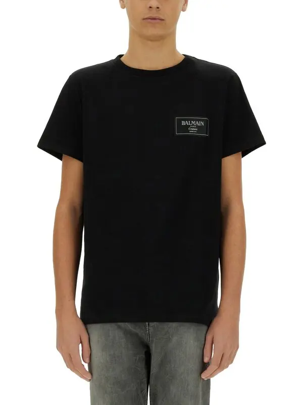 Balmain T-shirt With Logo - Black