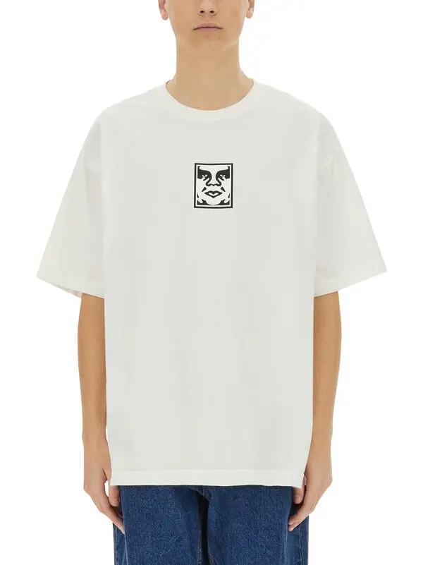 Obey Icon Face" T-shirt - White