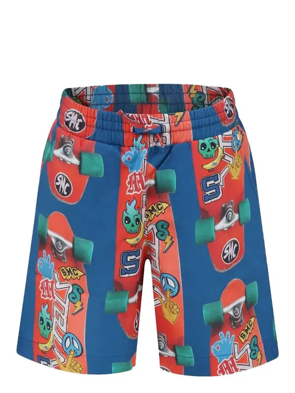 Stella McCartney Printed Cotton Bermuda Shorts - Multicolour