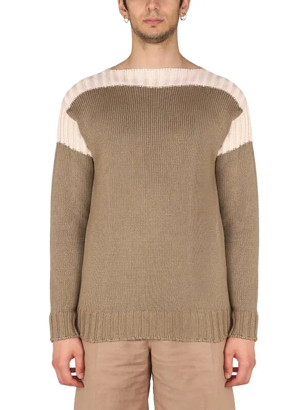 Fendi Cotton And Cashmere Sweater - Beige