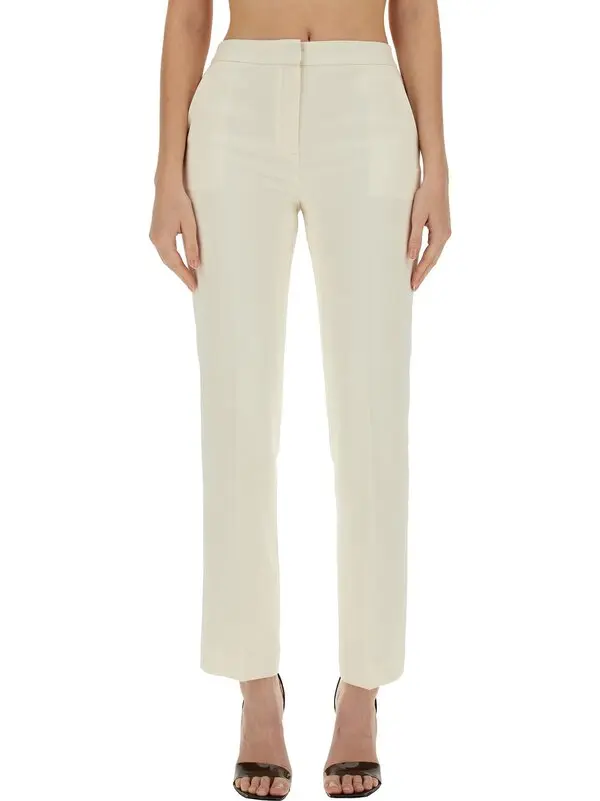 Theory Slim Fit Trousers - Ivory