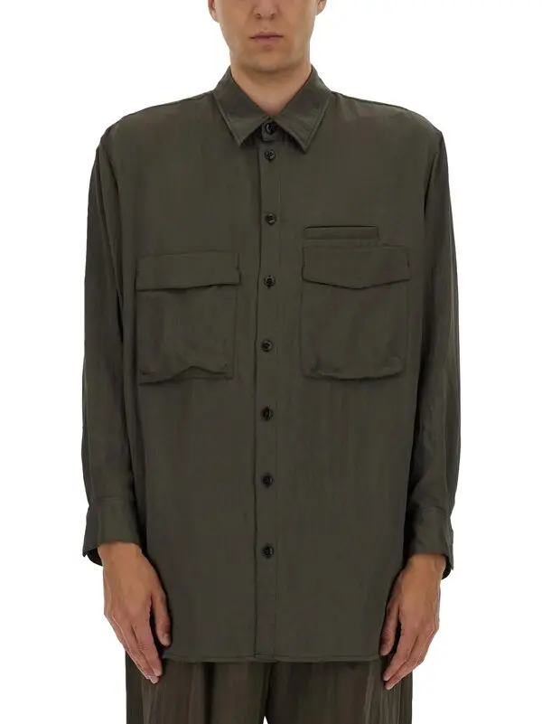 LEMAIRE Utility Overshirt - Military Green