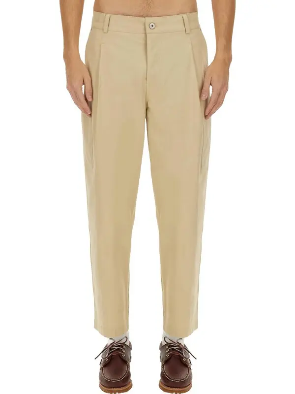 Drole De Monsieur Cropped Pants - Beige