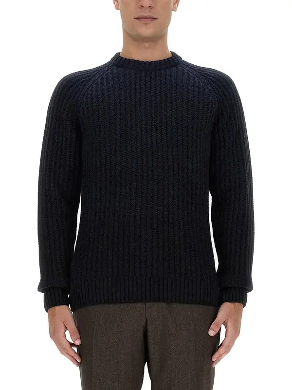 Brioni Cashmere And Virgin Wool Sweater - Black