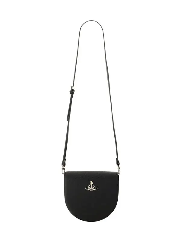 VIVIENNE WESTWOOD Saddle Shoulder Bag - Black
