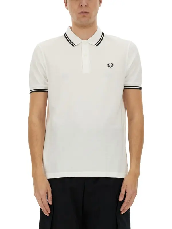 Comme Des Garçons Strong Will" Polo Shirt - White